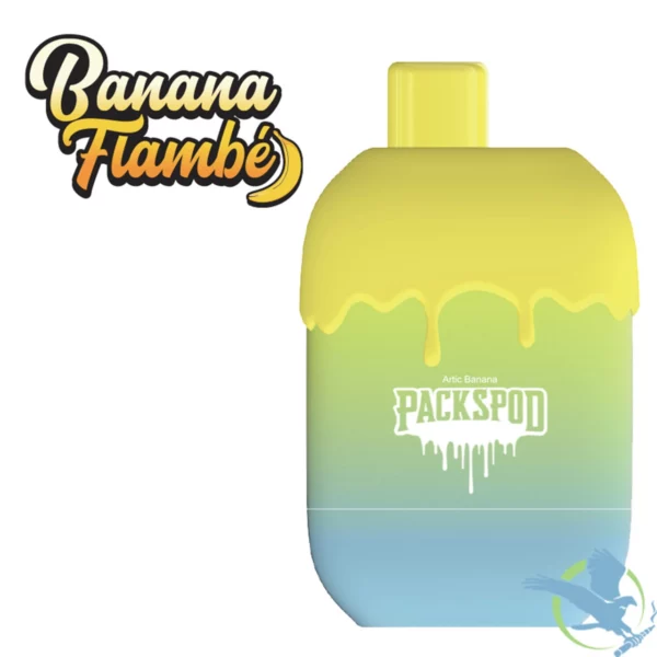 Packspod Disposable Vape – Banana Flambe – Juce Vape