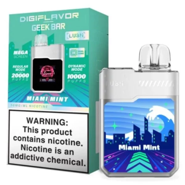 Miami Mint – Geek Bar Digiflavor Lush 20K Vape – Juce Vape
