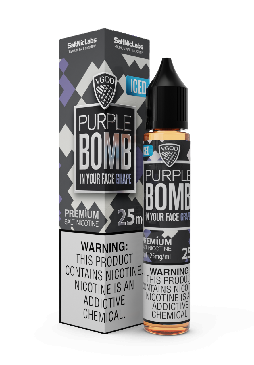 VGOD Salt Nic Purple Bomb 25mg – Juce Vape